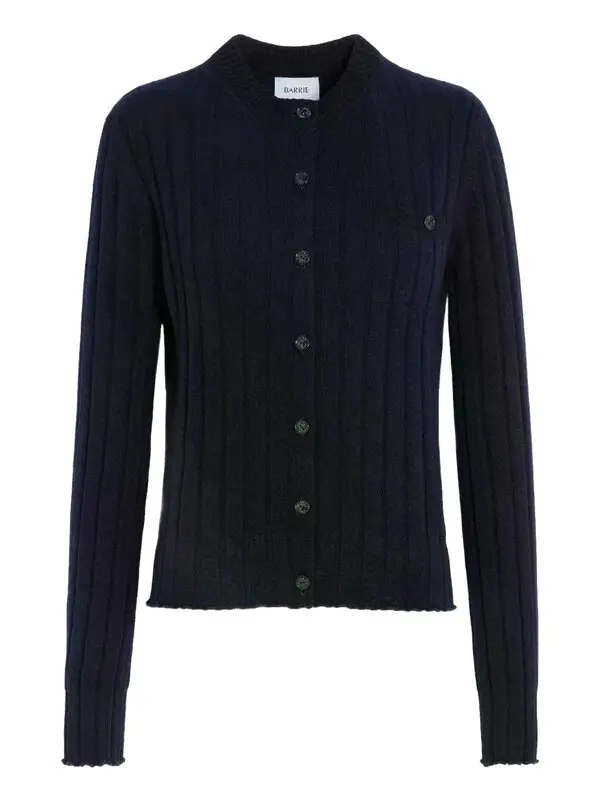 BARRIE Ribbed Cardigan - Blue