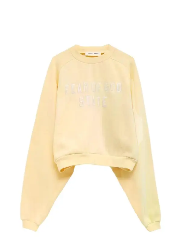 Fear Of God Embroidered Raglan Sweatshirt - Yellow