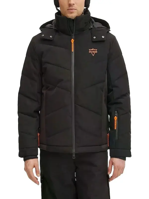 Guess Quilted Ski Jacket - Black