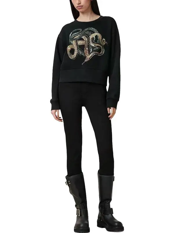 ALLSAINTS Sequin-embellished Sweatshirt - Black