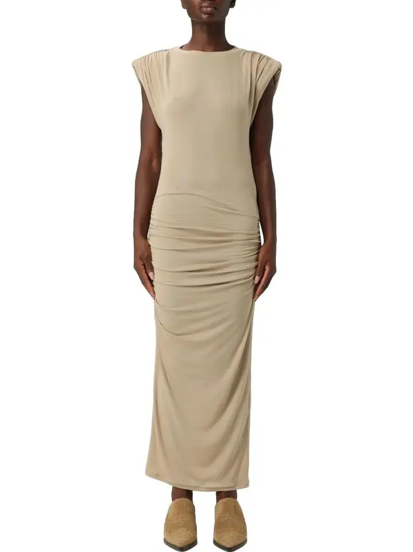 Isabel Marant Ruched Maxi Dress - Earth