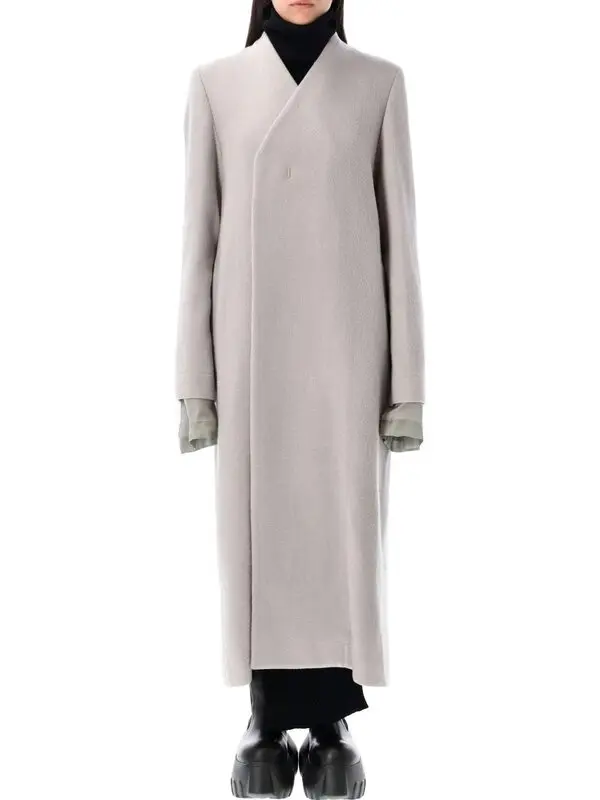 Rick Owens Long Coat - Pearl