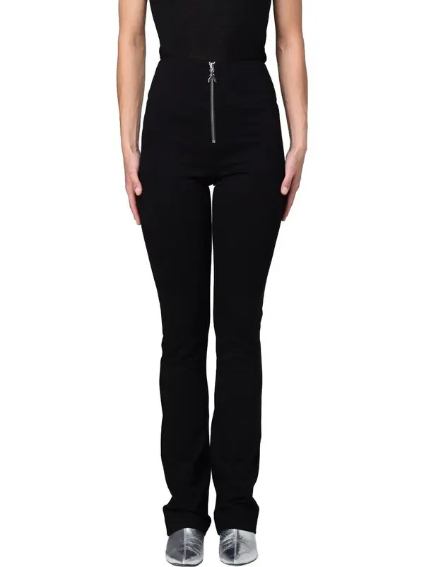 Patrizia Pepe Straight Leg Trousers - Black