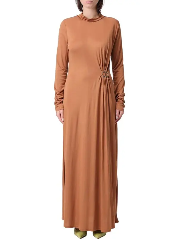 TWINSET Long Sleeve Dress - Bronze
