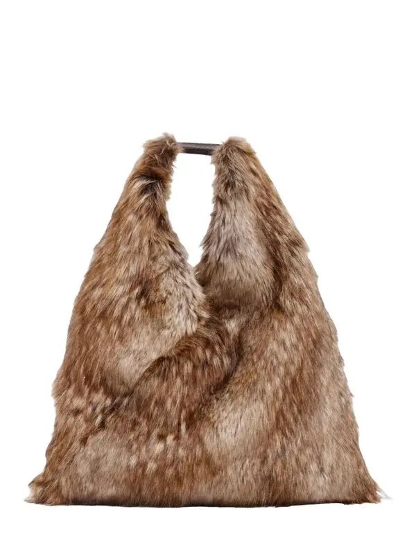 MAISON MARGIELA Faux Fur Tote Bag - Multicolor
