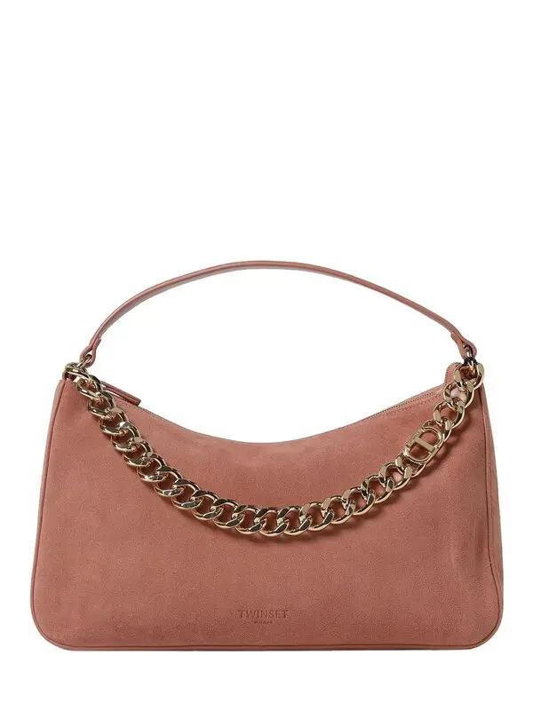 TWINSET Handbag With Chain Strap - Pink