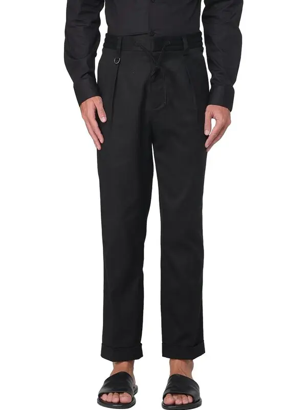 PAOLO PECORA Trousers - Black