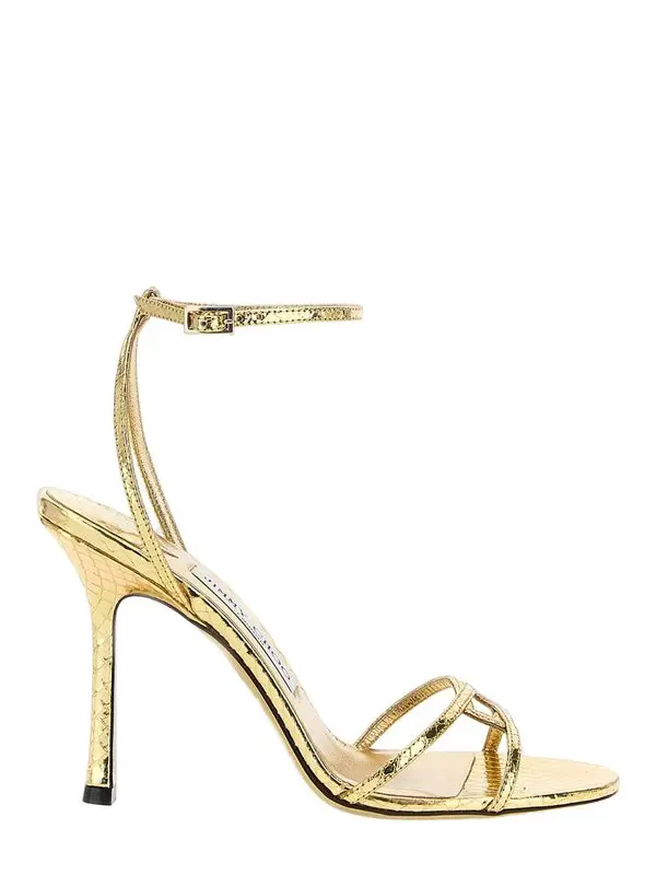 JIMMY CHOO Heeled Sandal - Gold