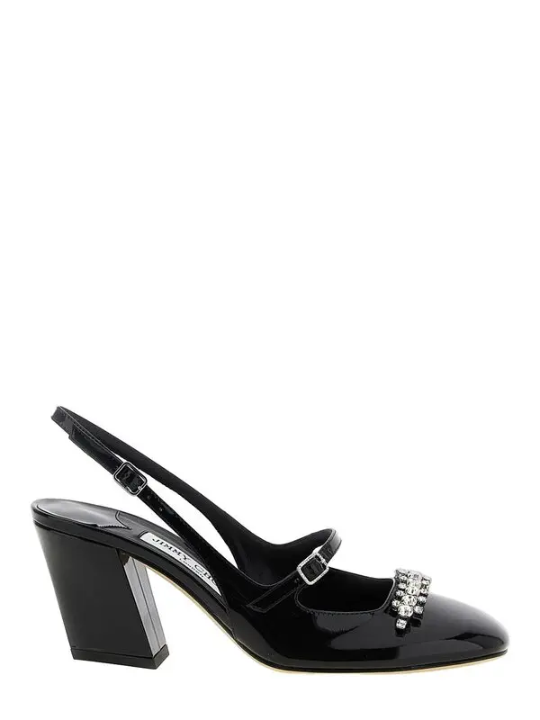 JIMMY CHOO Heeled Slingback Pumps - Black