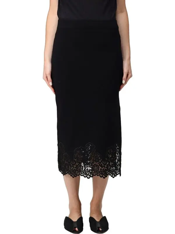 TWINSET Midi Skirt - Black