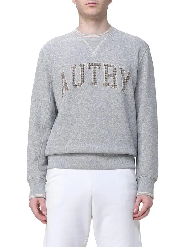 AUTRY Logo Crewneck Sweatshirt - Charcoal