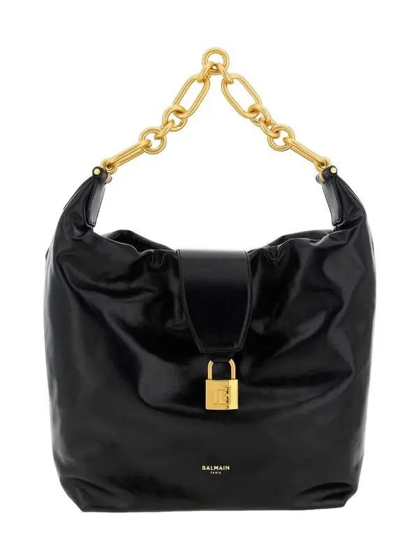 Balmain Shoulder Bag - Black