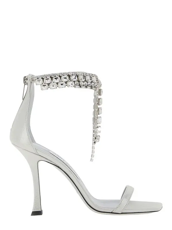 JIMMY CHOO Heeled Sandal - Silver