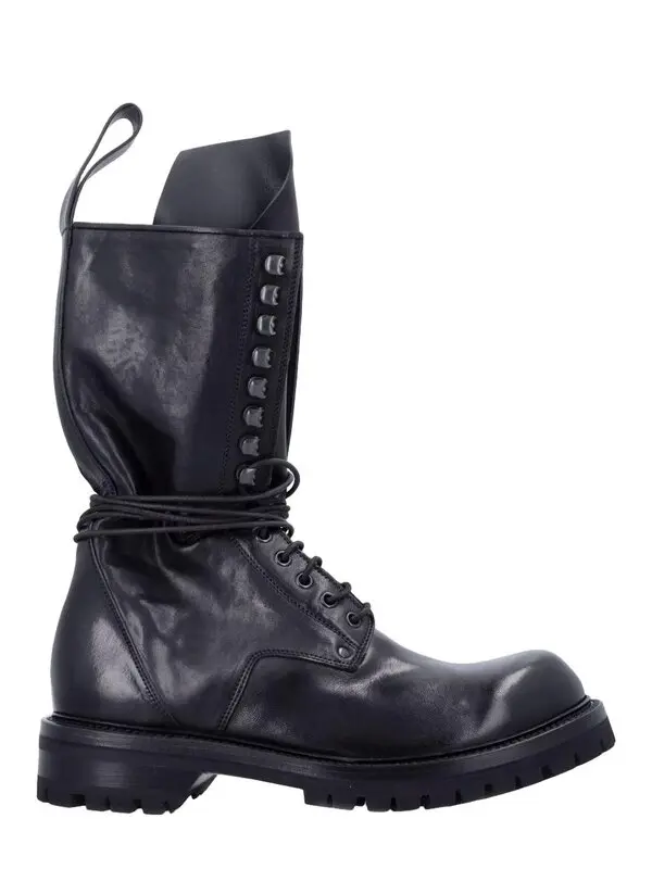 Rick Owens Lace-up Boots - Black