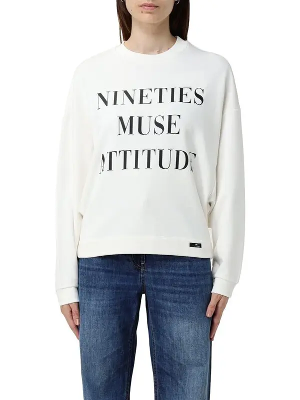 Elisabetta Franchi Crewneck Sweatshirt - White