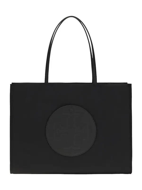 Tory Burch Ella Recycled Nylon Tote Bag - Black