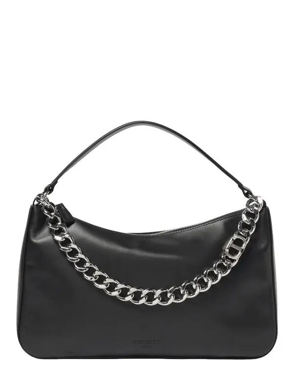 TWINSET Shoulder Bag With Chain Strap - Black 1