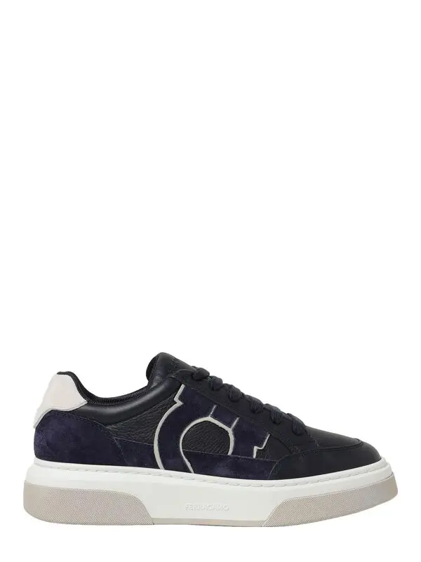 FERRAGAMO Lace-up Sneakers - Blue