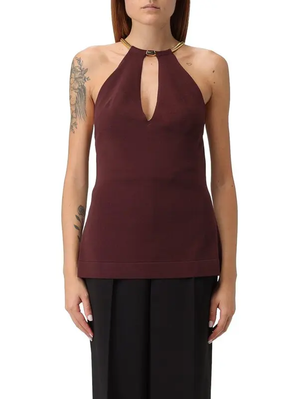 Elisabetta Franchi Sleeveless Top - Red Purple