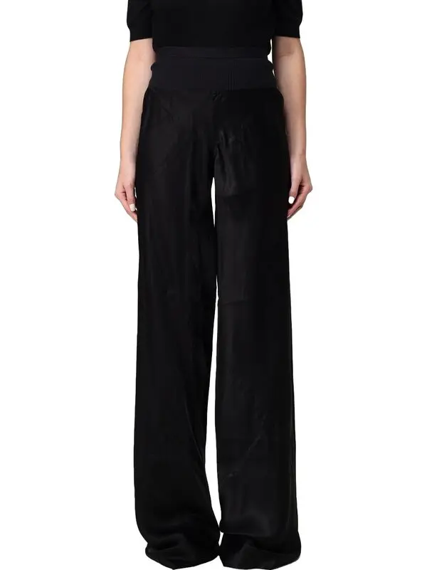 Rick Owens Wide Leg Trousers - Black