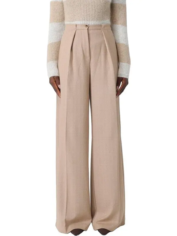 Max Mara Wide Leg Trousers - Beige