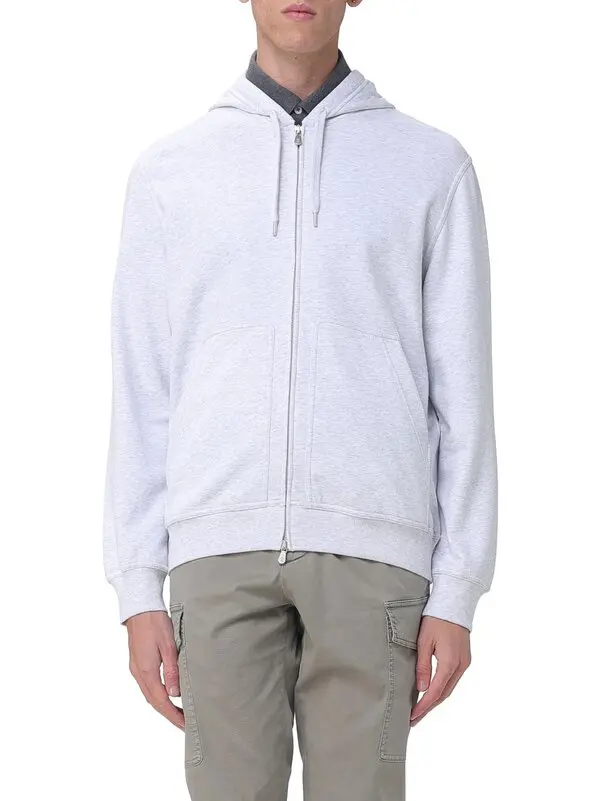 Brunello Cucinelli Full Zip Sweatshirt - Grey