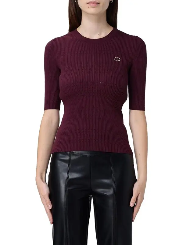 TWINSET Ribbed Knit Top - Violet