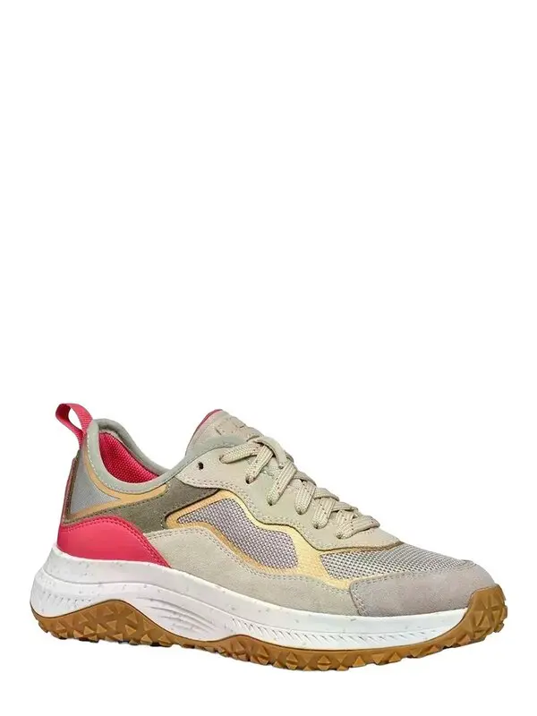 Geox Mesh Panelled Sneakers - Neutrals