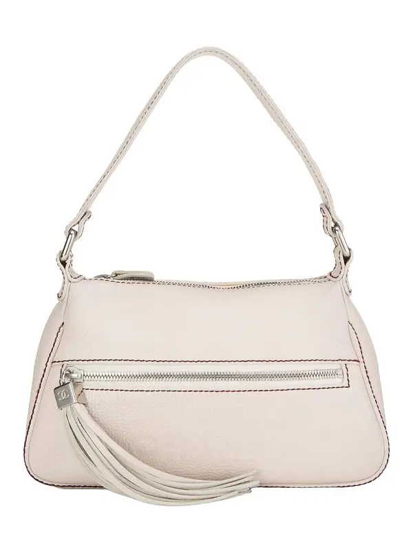 Chanel Lax Tassel Shoulder Bag - Cream