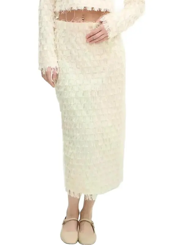 Day Birger Et Mikkelsen Slit Midi Skirt - Neutrals