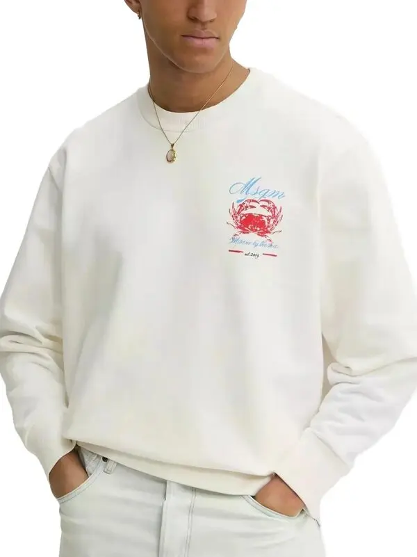 MSGM Crew-neck Sweatshirt - White