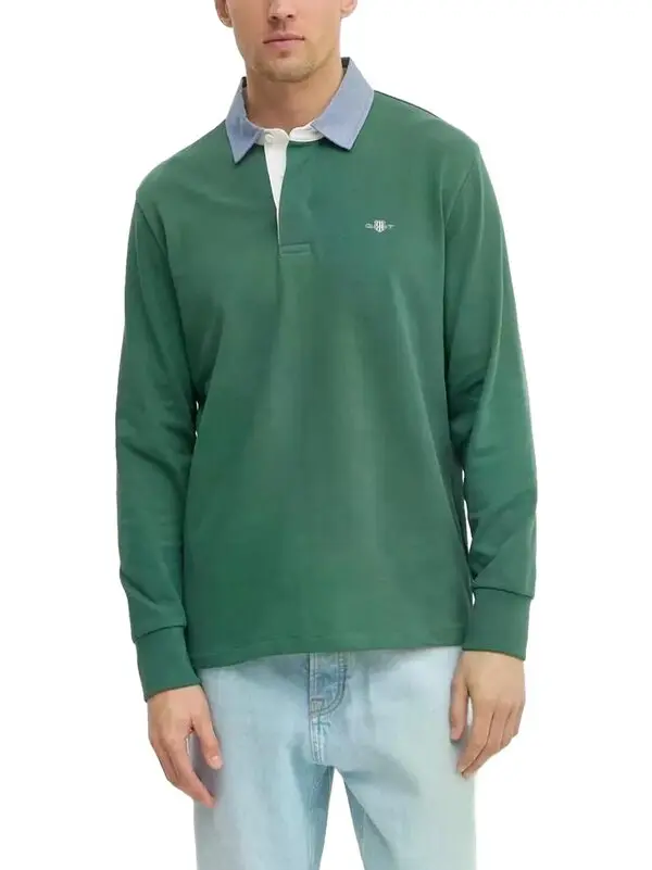 Gant Long-sleeve Polo Shirt - Green