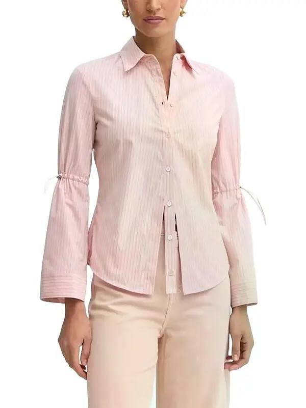 Pinko Pinstriped Tie-cuff Shirt - Pink