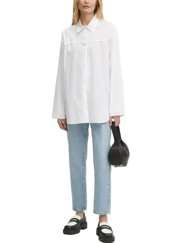 Patrizia Pepe Central-tie Poplin Shirt - White