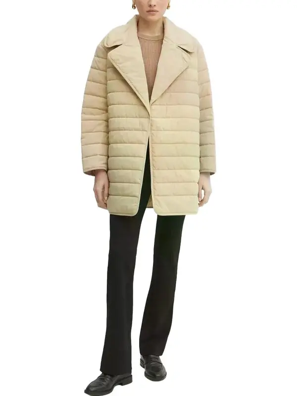 BOSS Quilted Belted Jacket - Neutrals