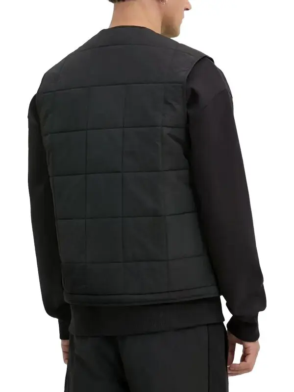 Hugo Boss Quilted Logo-patch Vest - Black