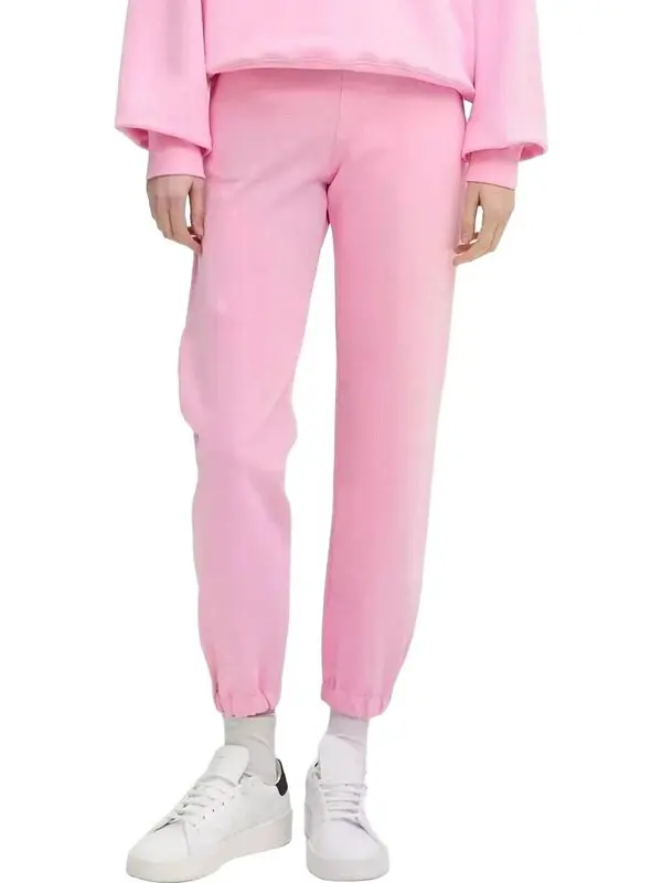 MSGM Cuffed Cotton Track Pants - Pink