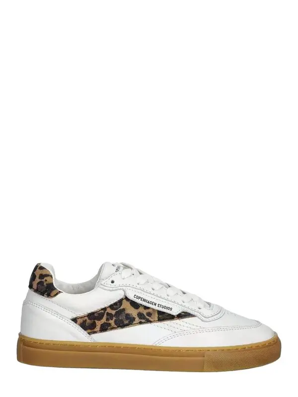SUMMERY COPENHAGEN Leopard-print Sneakers - White