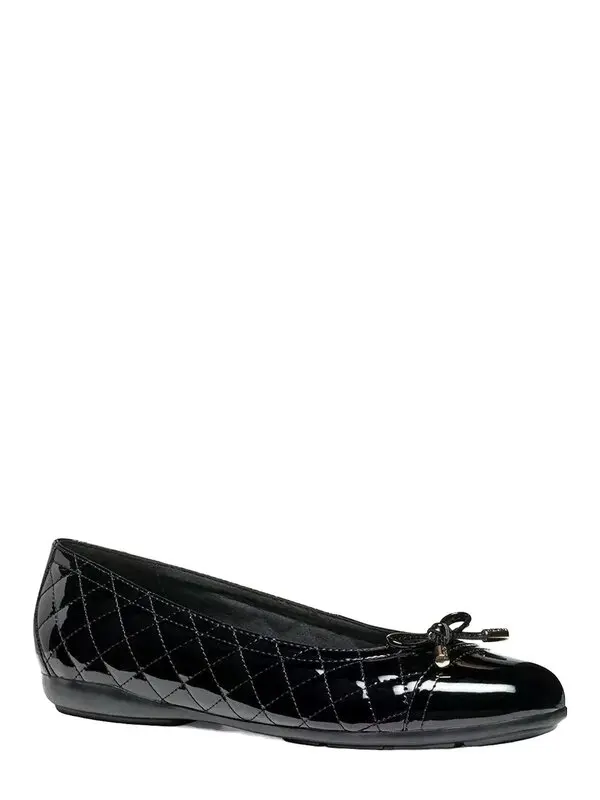 Geox Quilted Ballet Flats - Black