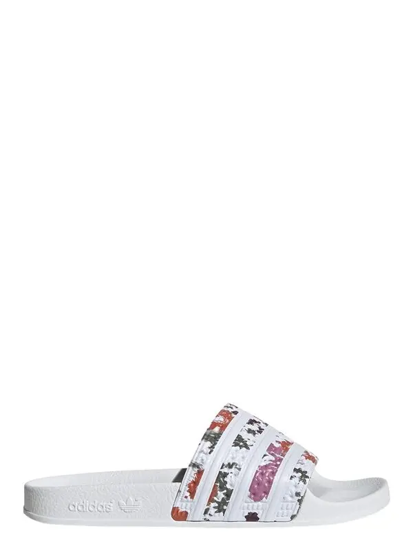 Adidas Adilette Floral Slide - White