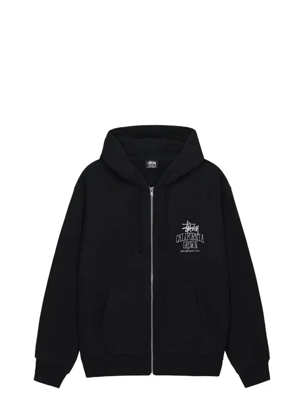 StÜssy Cali Grown Zip Hoodie - Black