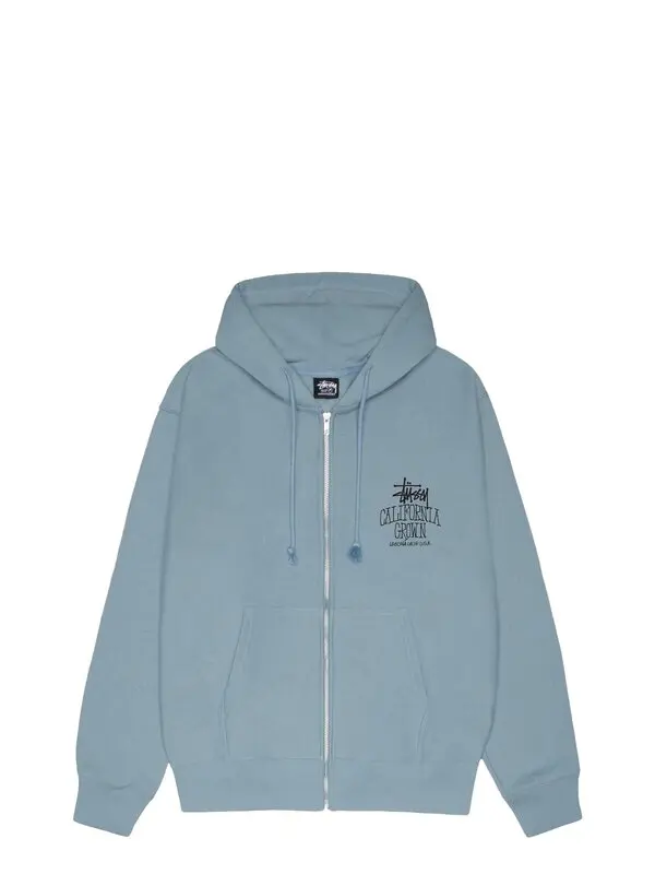 StÜssy Cali Grown Zip Hoodie - Blue