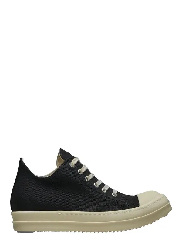 Rick Owens Canvas Low Sneakers - Black