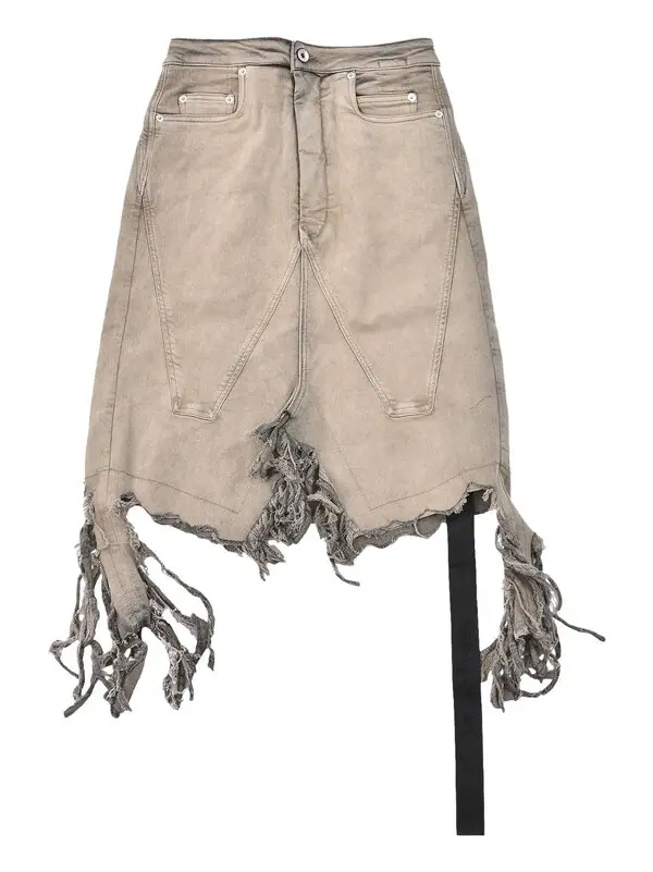 Rick Owens Luxor Slivered Skirt - Brown