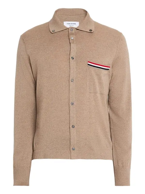 Thom Browne Wool Knit Cardigan - Med Brown