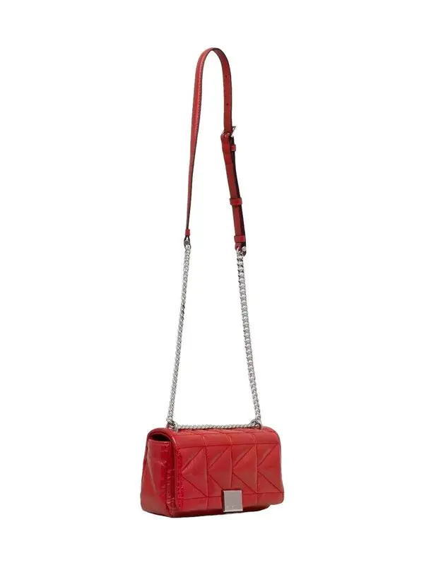 Karl Lagerfeld Quilted Crossbody Bag - Red