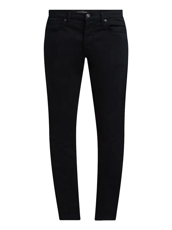 TOM FORD Slim-fit Stretch Twill Trousers - Navy