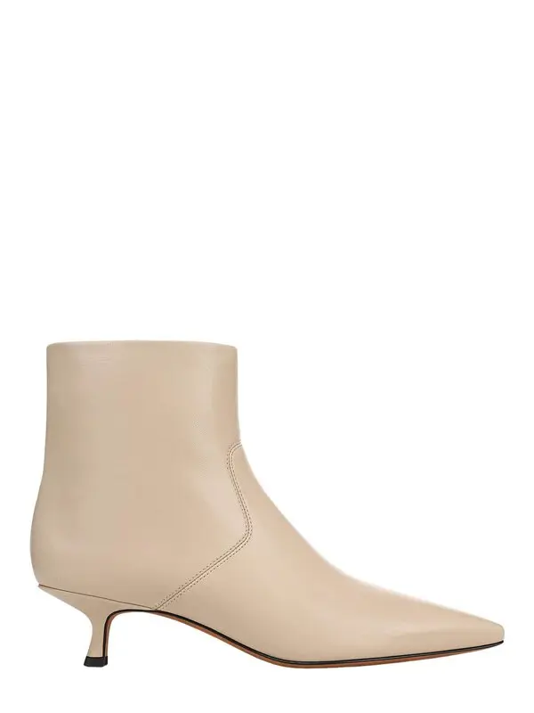 Vince Simone Leather Ankle Boots - Birchsand-250