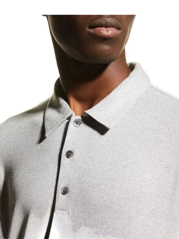 Theory Apos;s Modal Jersey Polo Shirt - Grey Multi