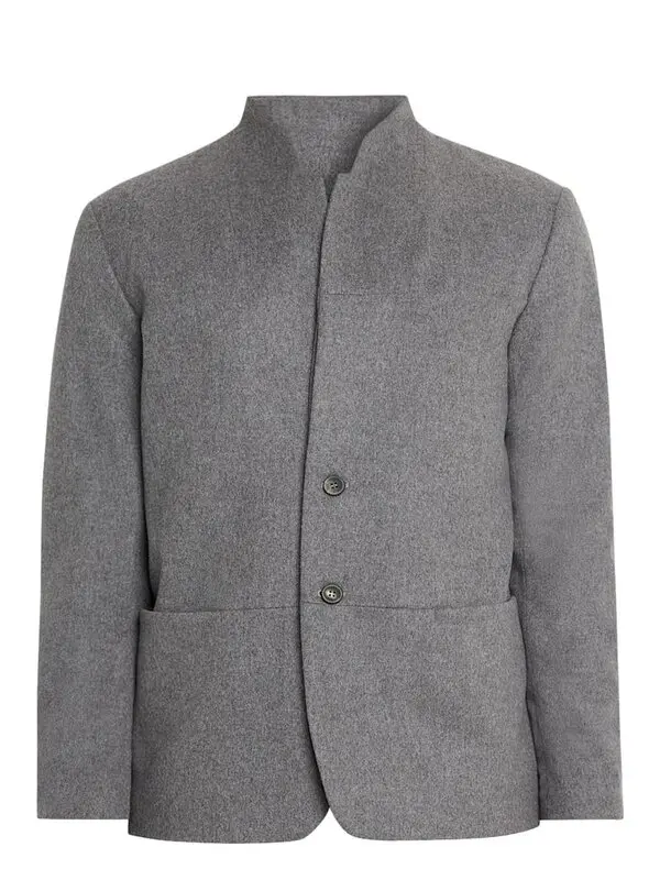 Sease Wool And Cashmere Unstructured Blazer - Pewter